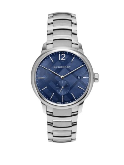 博柏利Burberry白色银色表盘Red皮质女式手表BU9129 Burberry White Silver Dial Red Leather ...